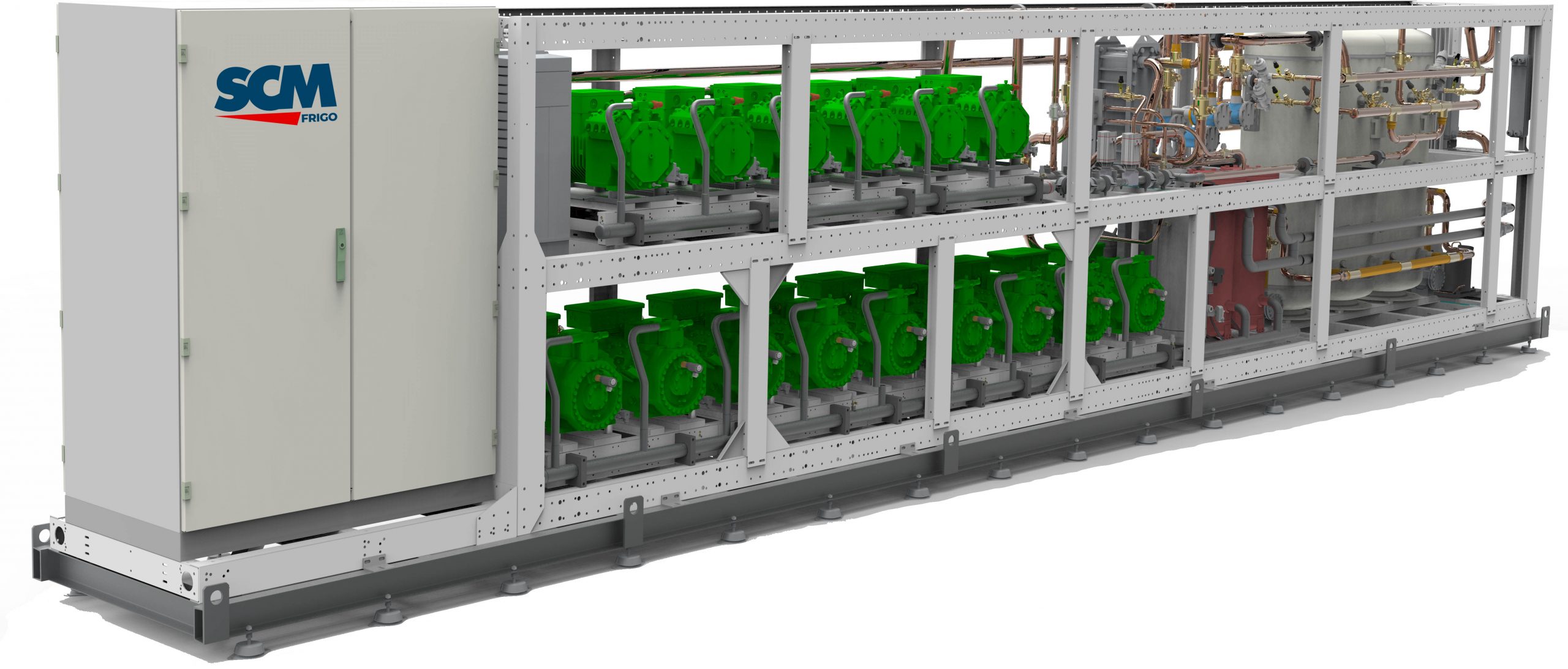 Transcritical CO2 Booster Racks in South America | SCM Frigo