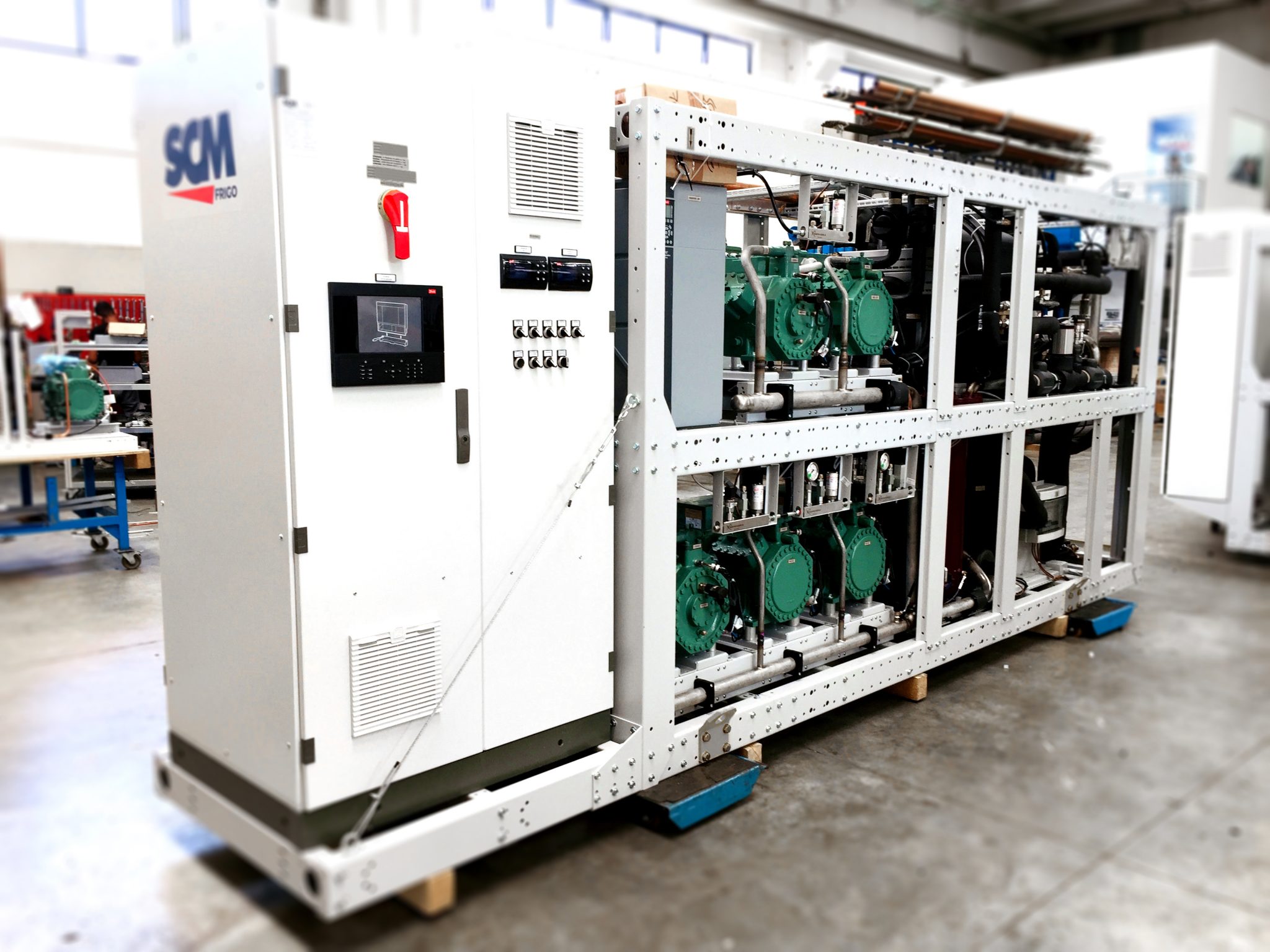 Transcritical CO2 Rack in Spain | SCM Frigo
