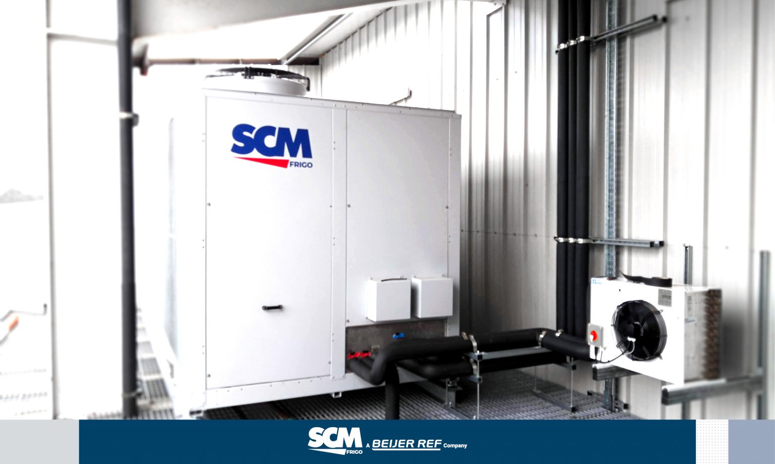 A CO2 Booster System running in UK | SCM Frigo
