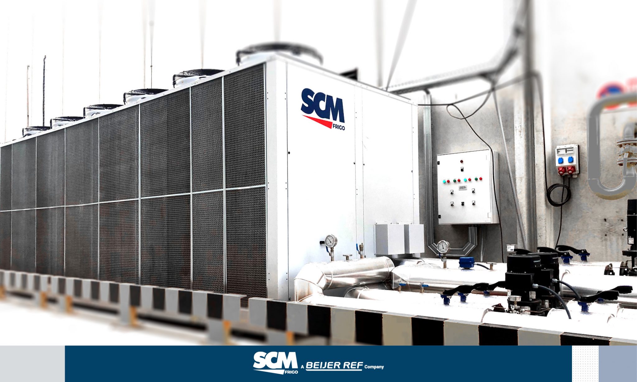 A CO2 Transcritical Chiller running in Spain | SCM Frigo