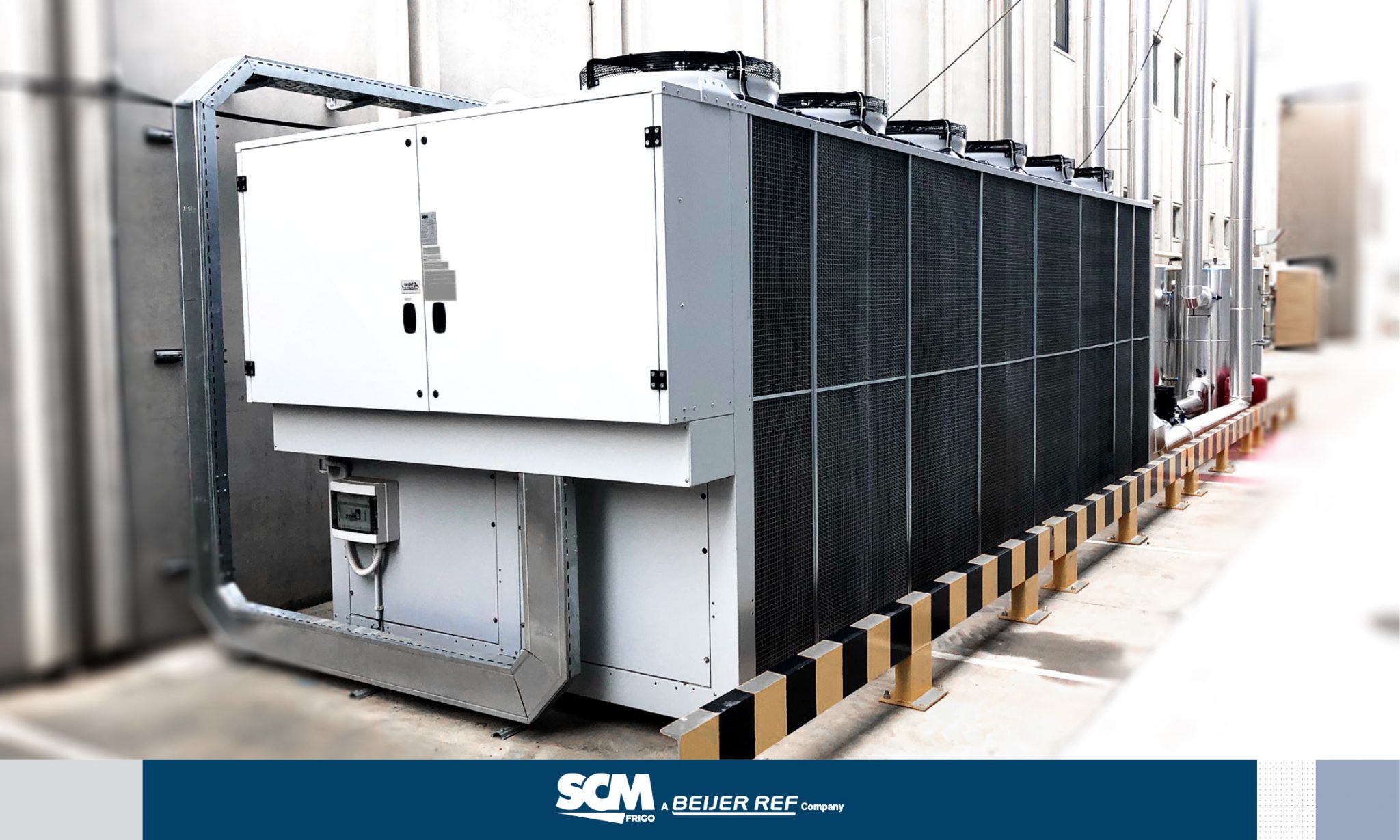 A CO2 Transcritical Chiller running in Spain | SCM Frigo