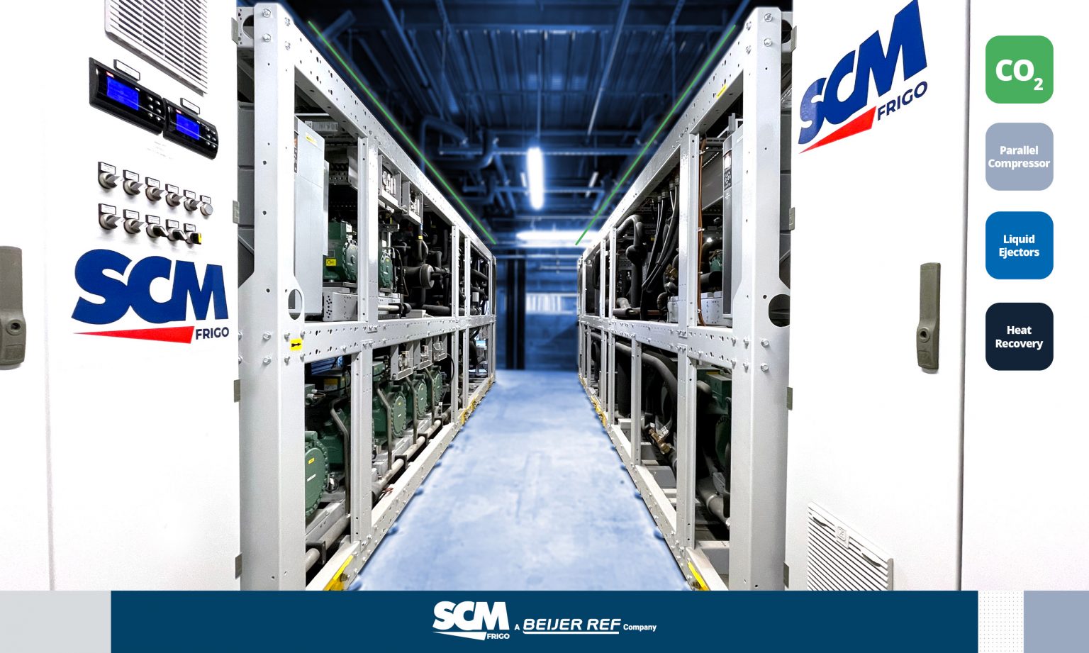 Two CO2 Transcritical Booster running in France | SCM Frigo